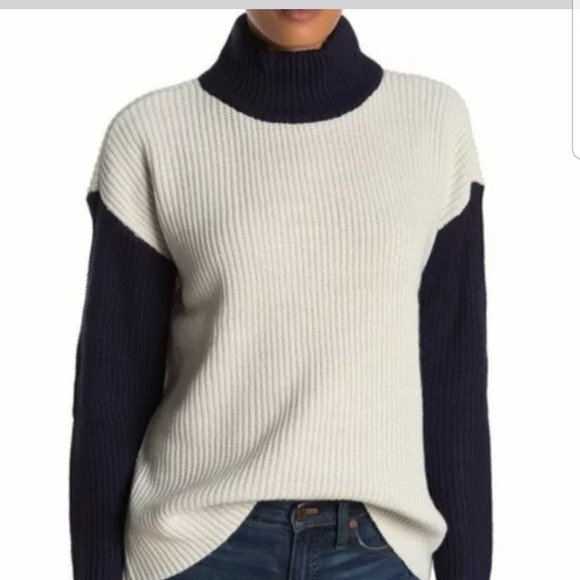 Cyrus | Sweaters | Devotion By Cyrus Knit Turtleneck Color Block M ...